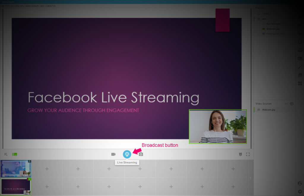 Facebook Live Streaming Tutorial - Highly engaging videos - ManyCam ...