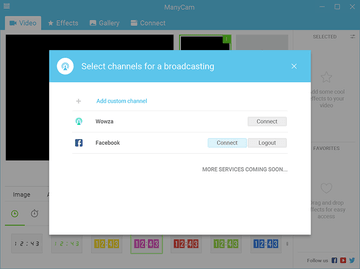 successfully connected to your Facebook account |ManyCam